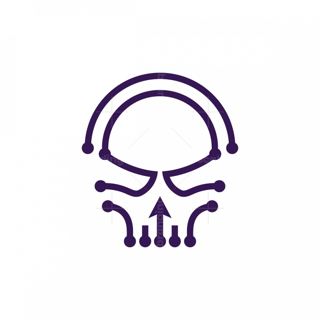 Skull Logo Technology Skull Logo Skeleton Head Logo | Scalebranding