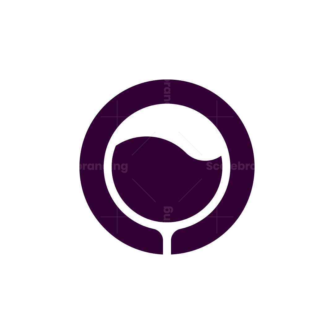 Modern simple luxury abstract unique circle wine logo | Scalebranding