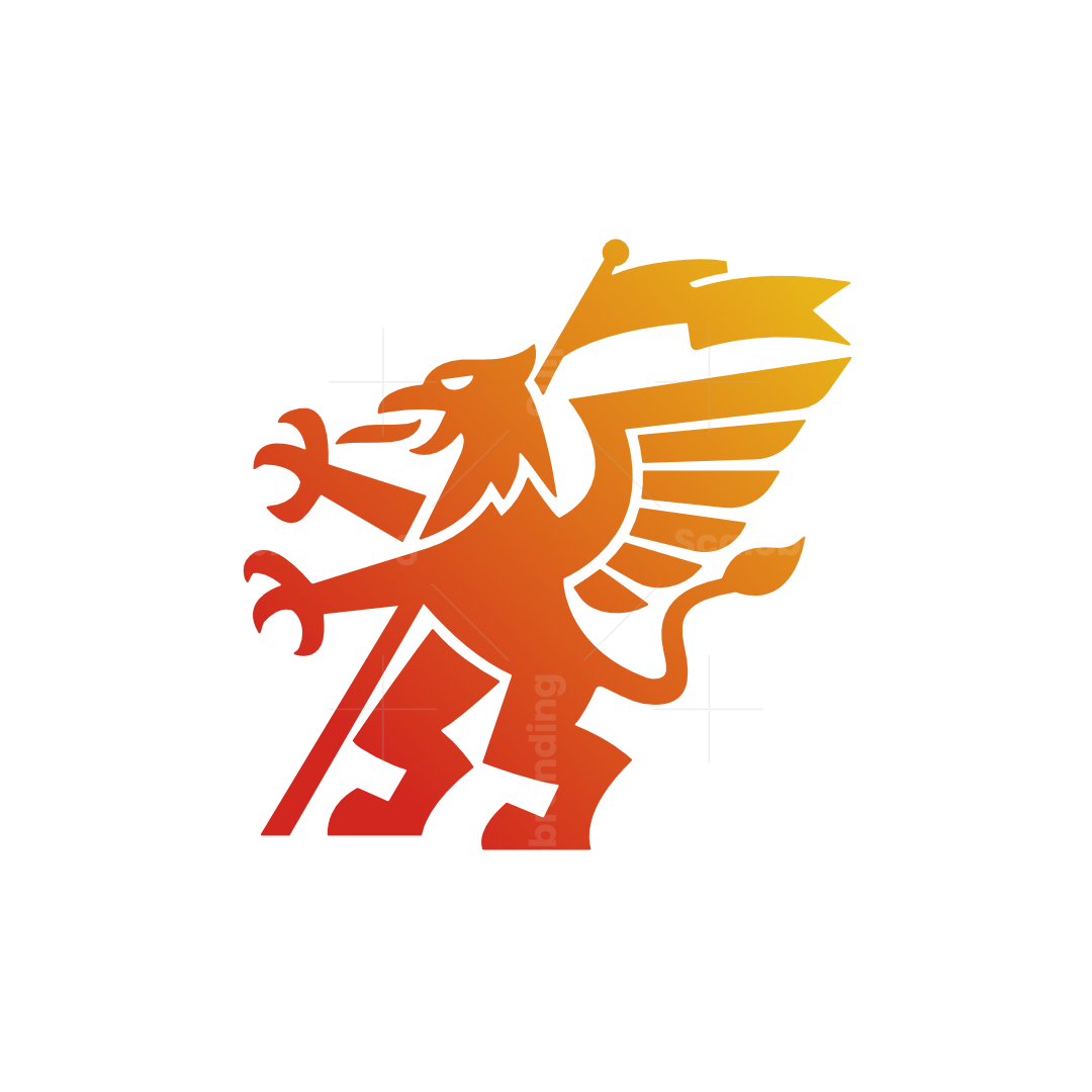 Simplified griffin flag logo | Scalebranding