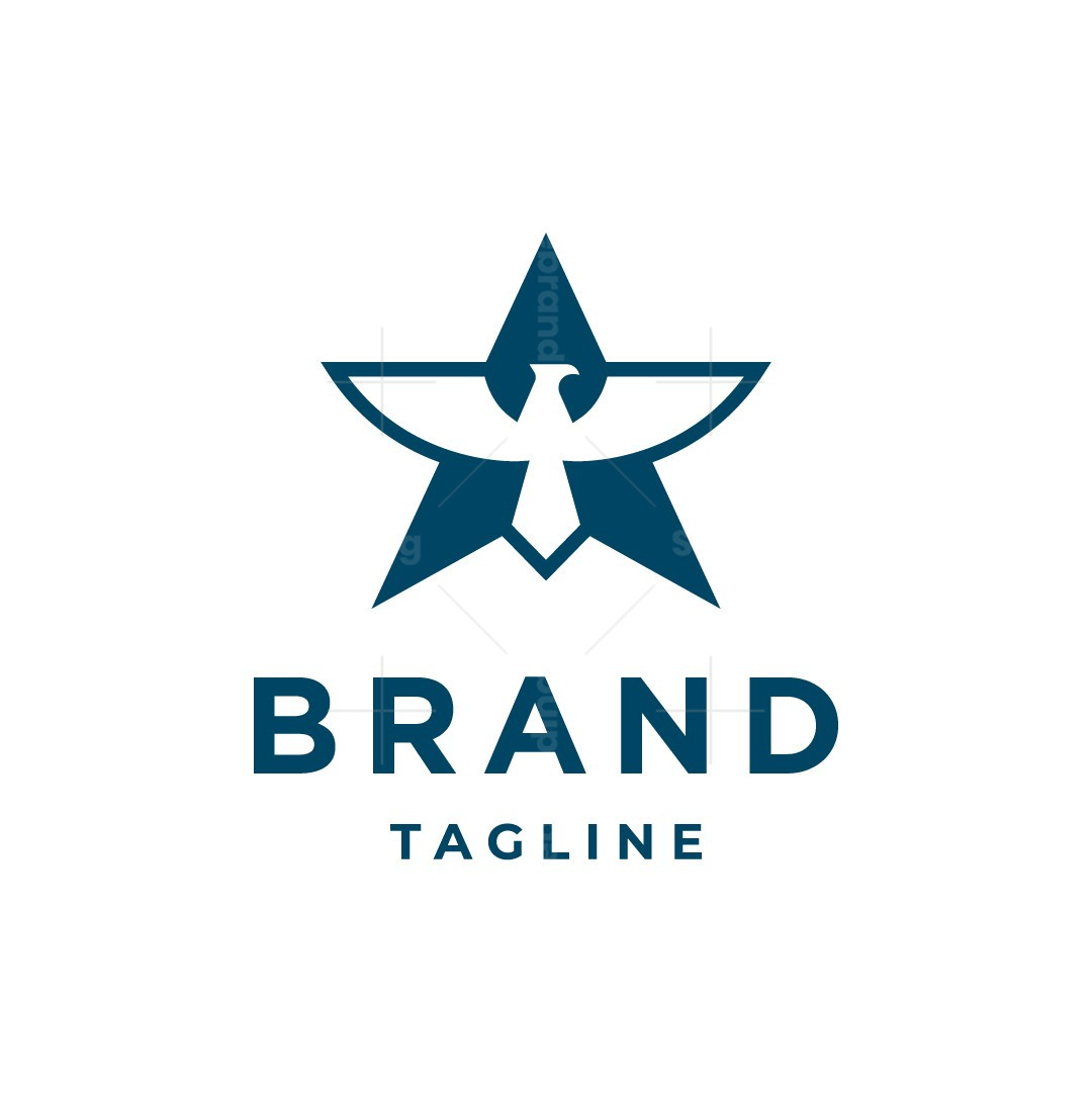 Letter A Phoenix Star Logo | Scalebranding