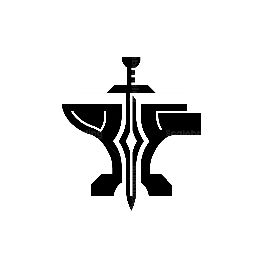 Sword Steel Anvil Logo Concept | Scalebranding