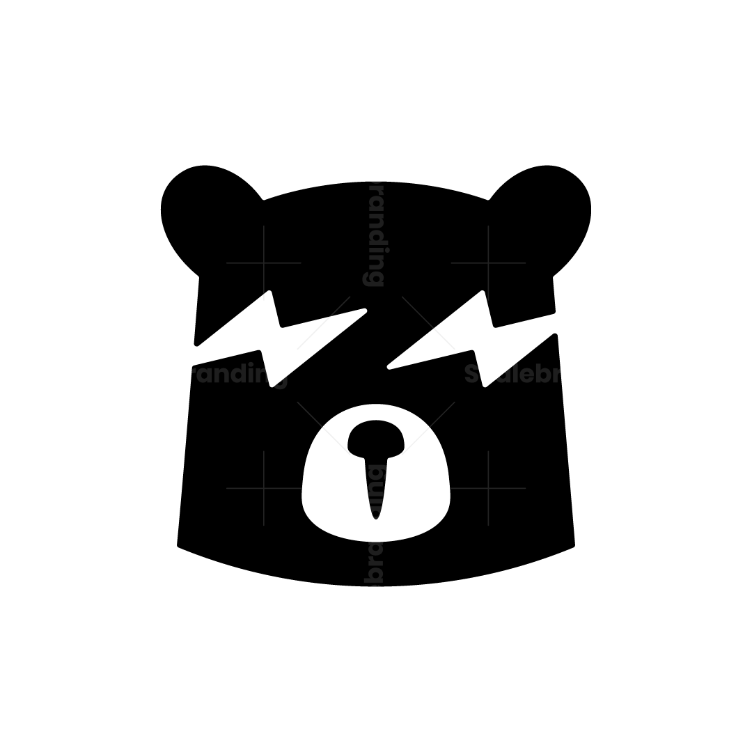 Lightning and Thunder Bear Logo | Scalebranding