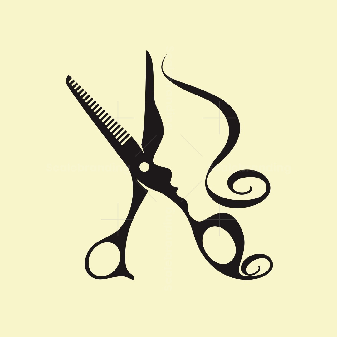 Woman Scissors Logo | Scalebranding