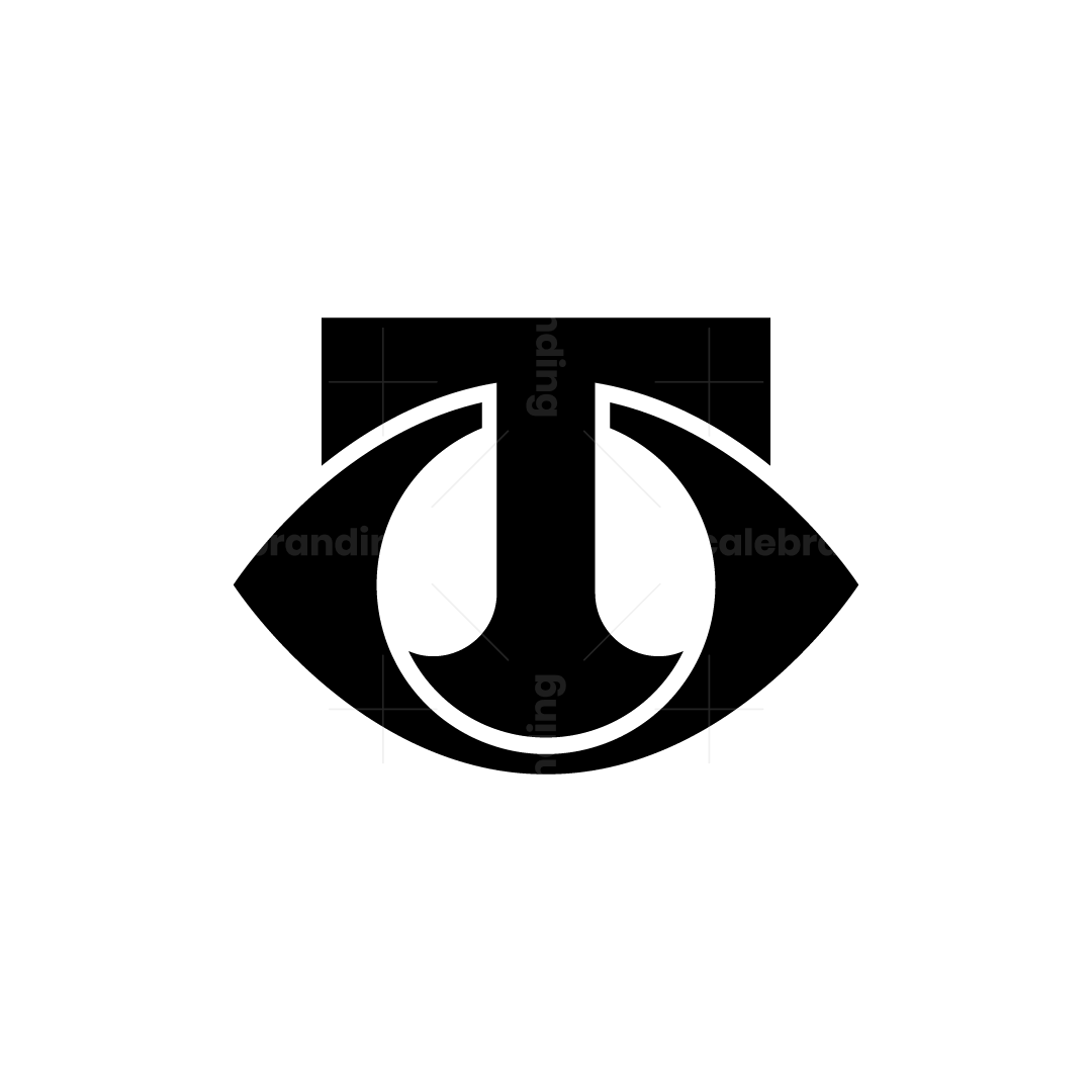 Elegant Letter T With Eye Logo | Scalebranding