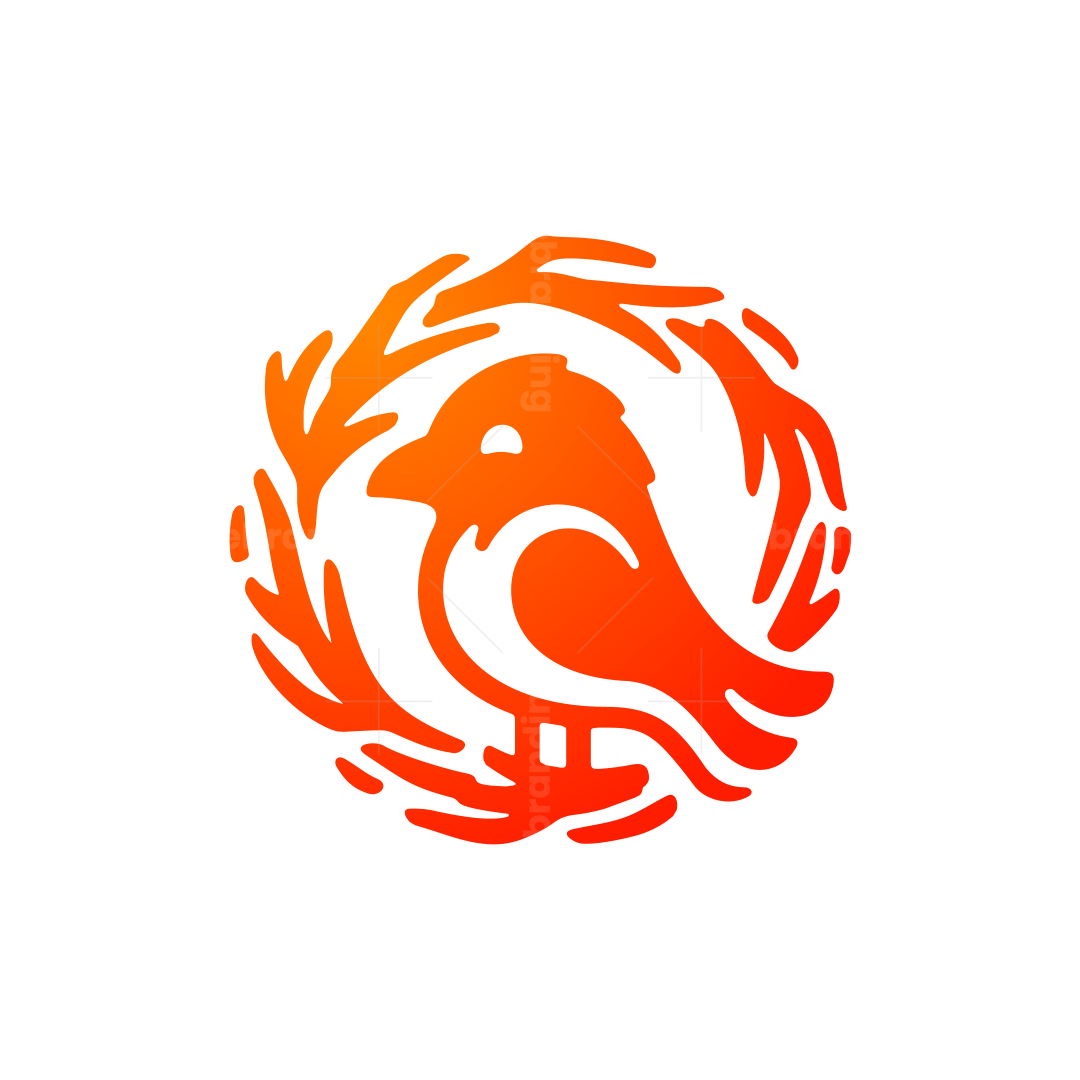 Bright circle nesting bird logo | Scalebranding
