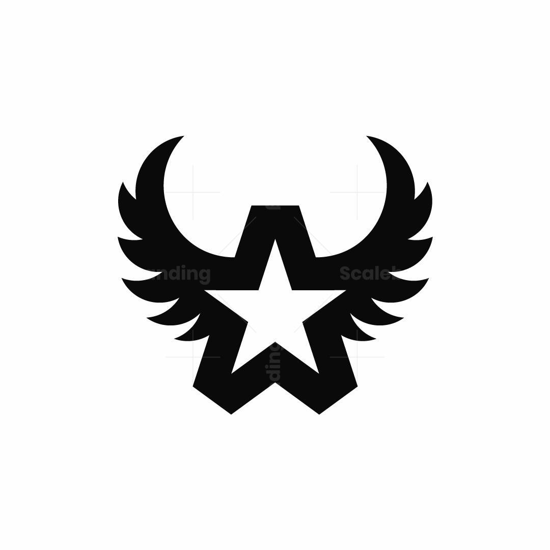 Luxury Winged Star Mark Logo | Scalebranding