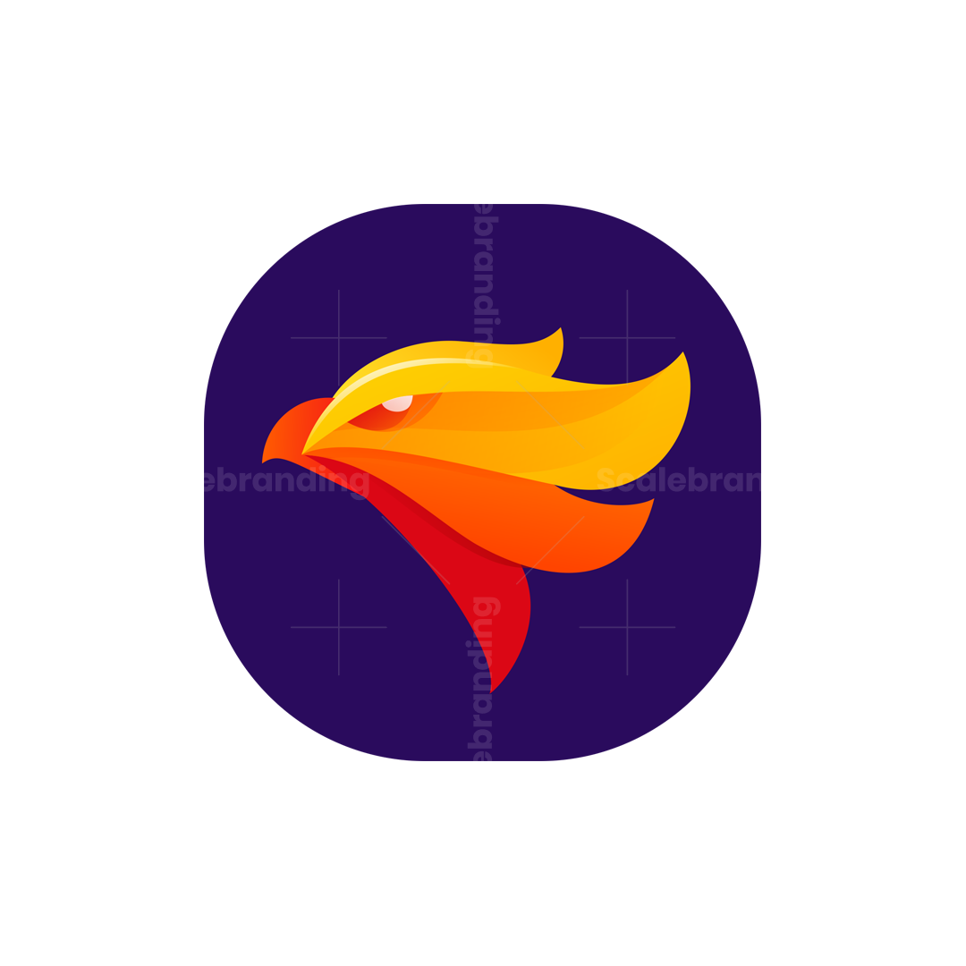 Modern phoenix rising bird logo | Scalebranding