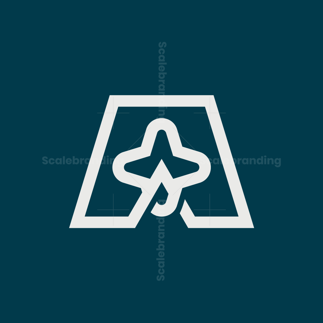 Elegant Letter A Star Logo | Scalebranding