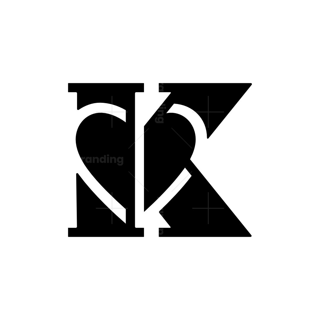 Geometric K love logo | Scalebranding