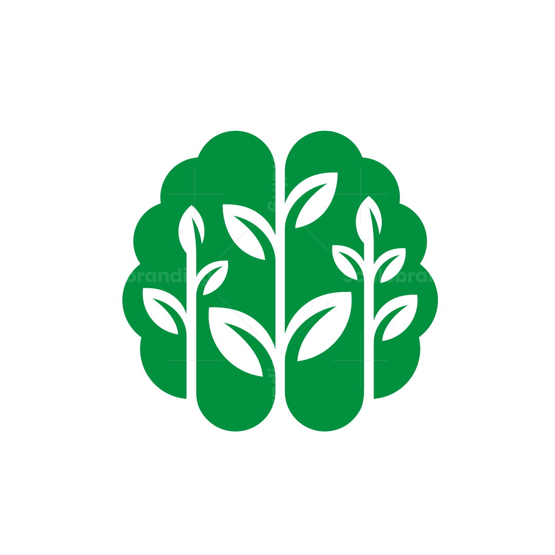 Brain garden natural thinking psychology logo | Scalebranding