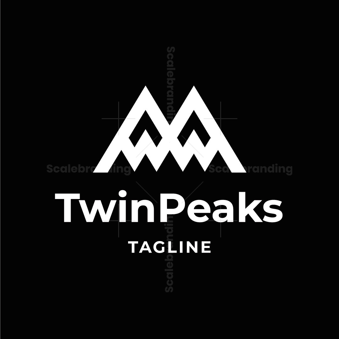Twin Peaks Letter M Logo | Scalebranding