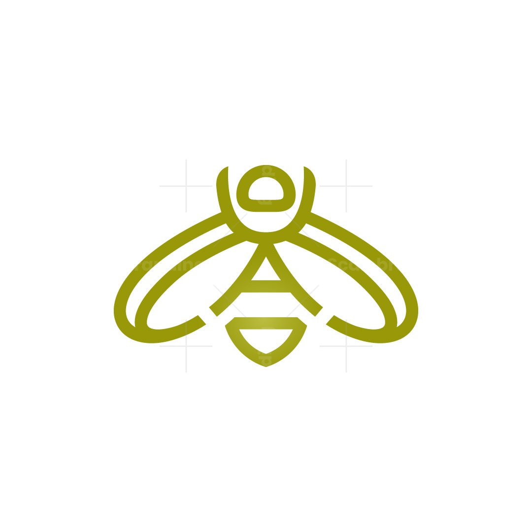A Bee Logo Honey Bee Logo | Scalebranding