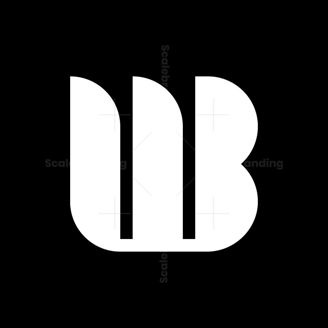 Letters MB or WB Monogram Logo | Scalebranding