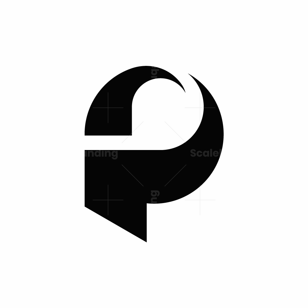 Dynamic P Letter Mark Logo | Scalebranding