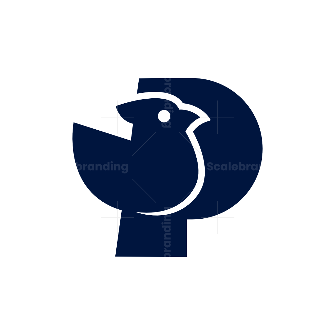 Letter P bird simple logo | Scalebranding
