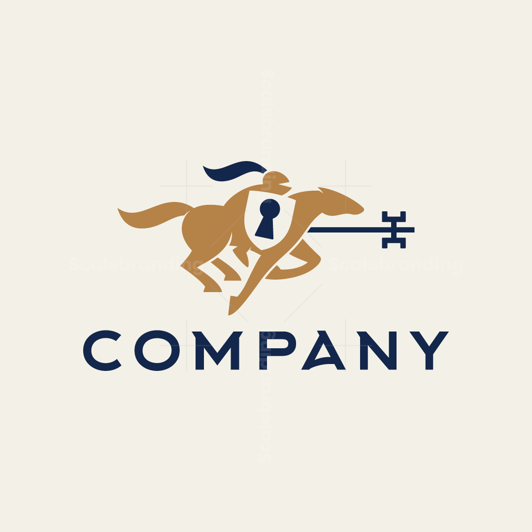 Locksmith Knight On A Horse Logo | Scalebranding