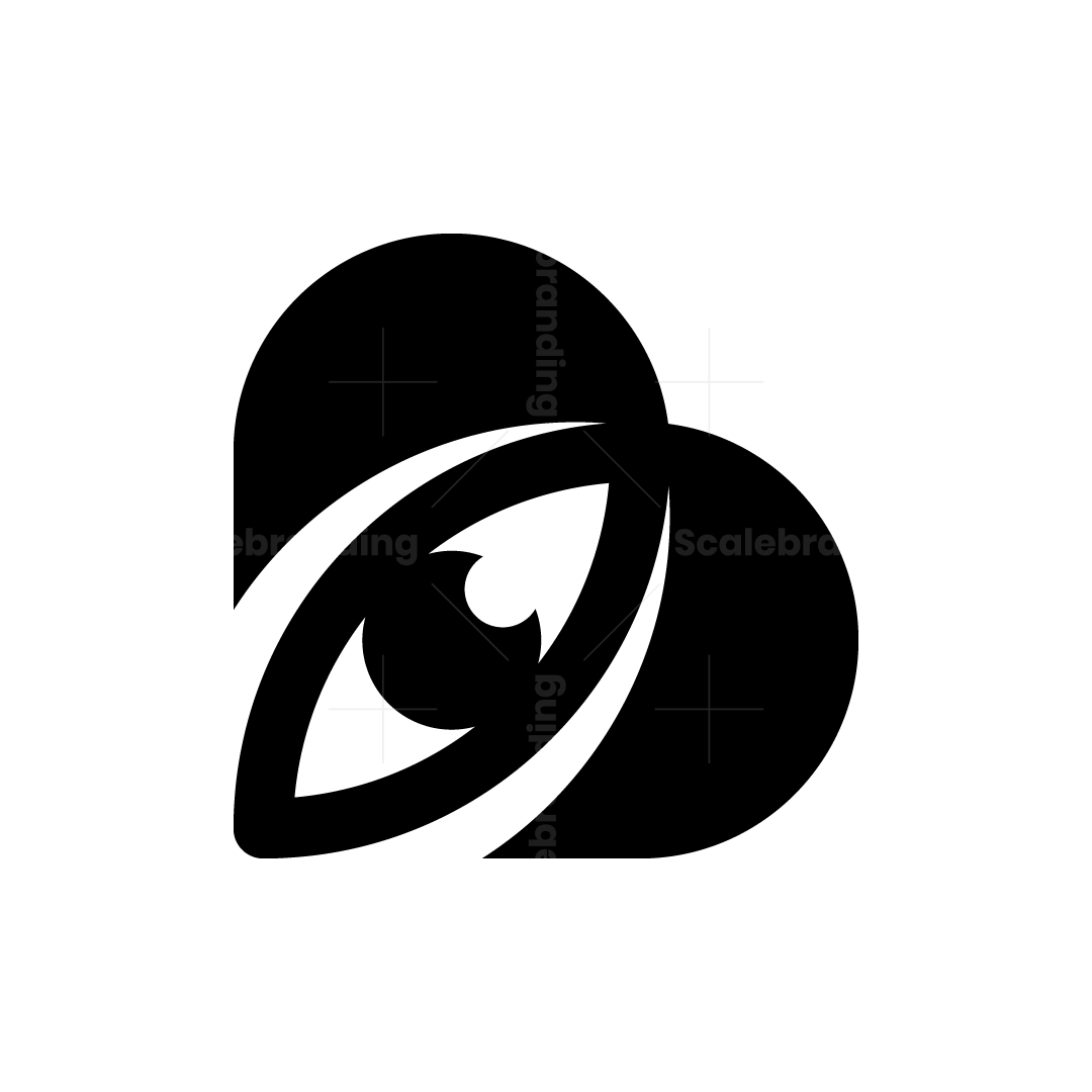 Letter B Eye Love Logo | Scalebranding