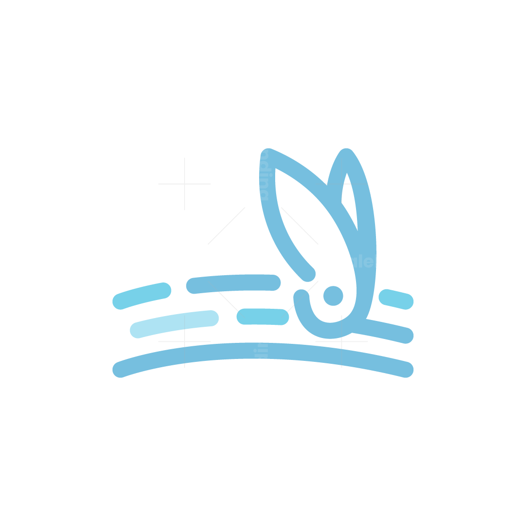 Minimalist Cute Rabbit Running Logo | Scalebranding