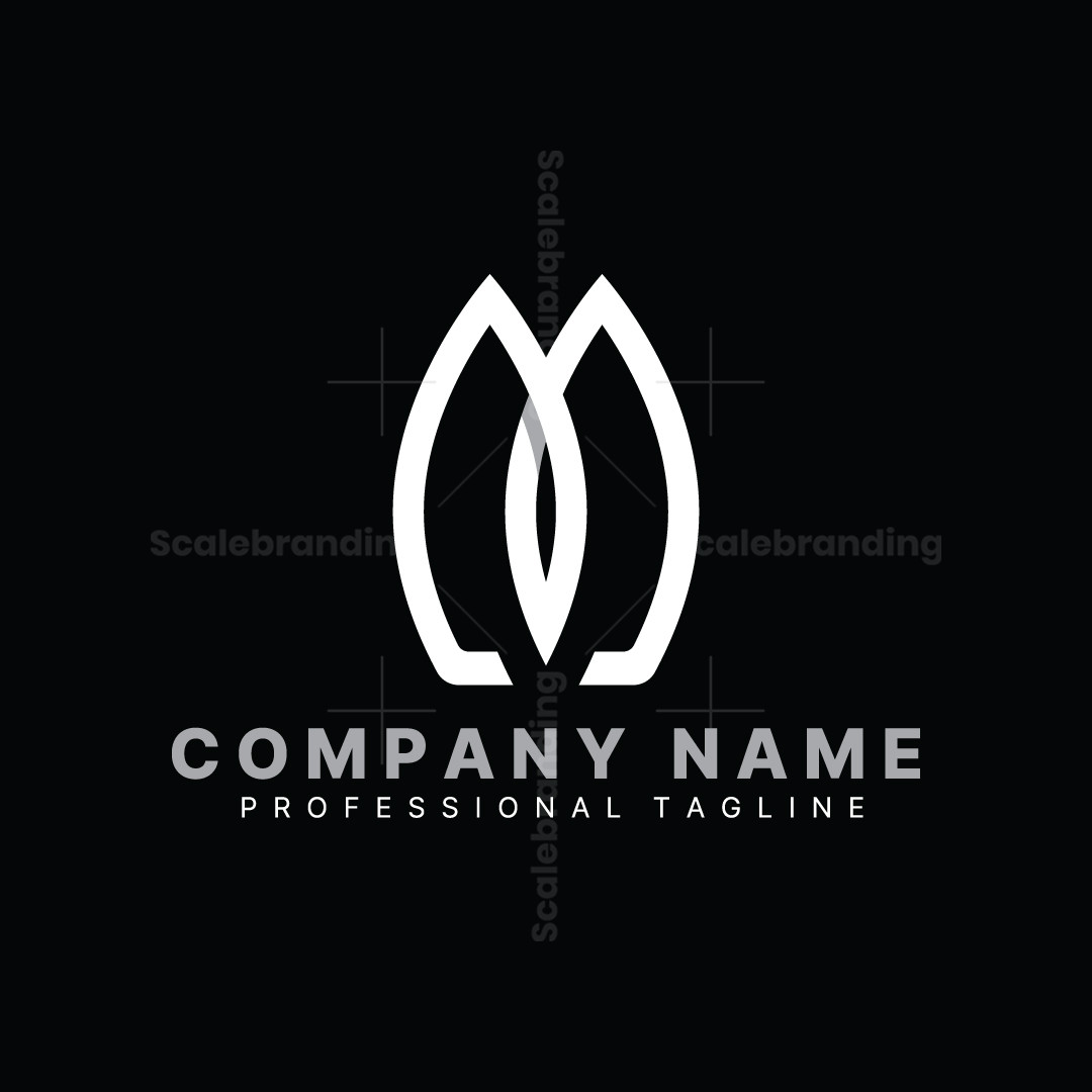 Letter M Double Surfing Board Logo | Scalebranding