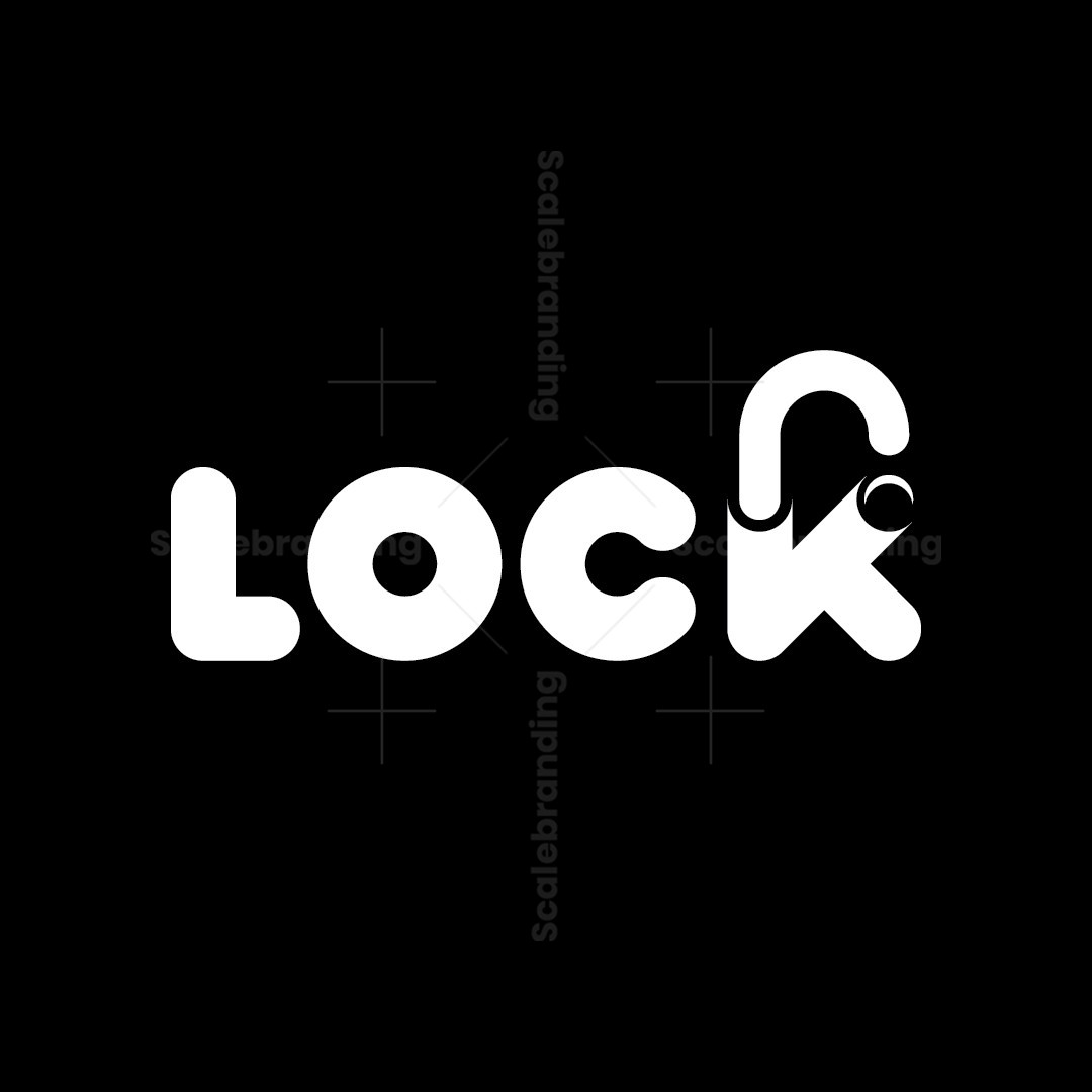 Typographic Lock Logo | Scalebranding