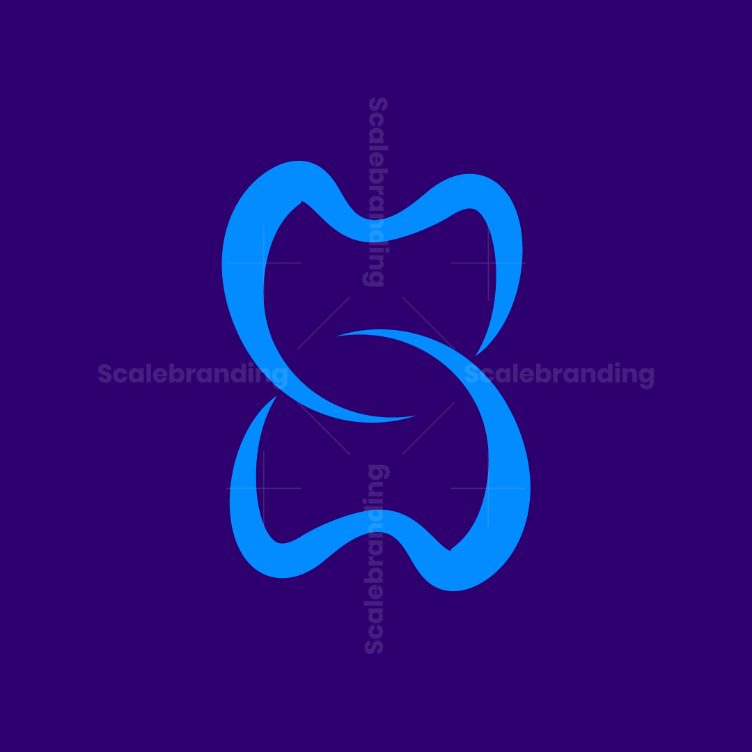 Letter S Tooth Dental Unique logo | Scalebranding