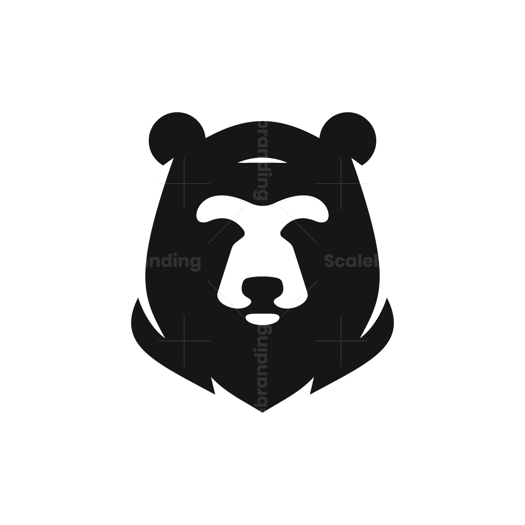 Solid Huge Wild Bear Logo | Scalebranding