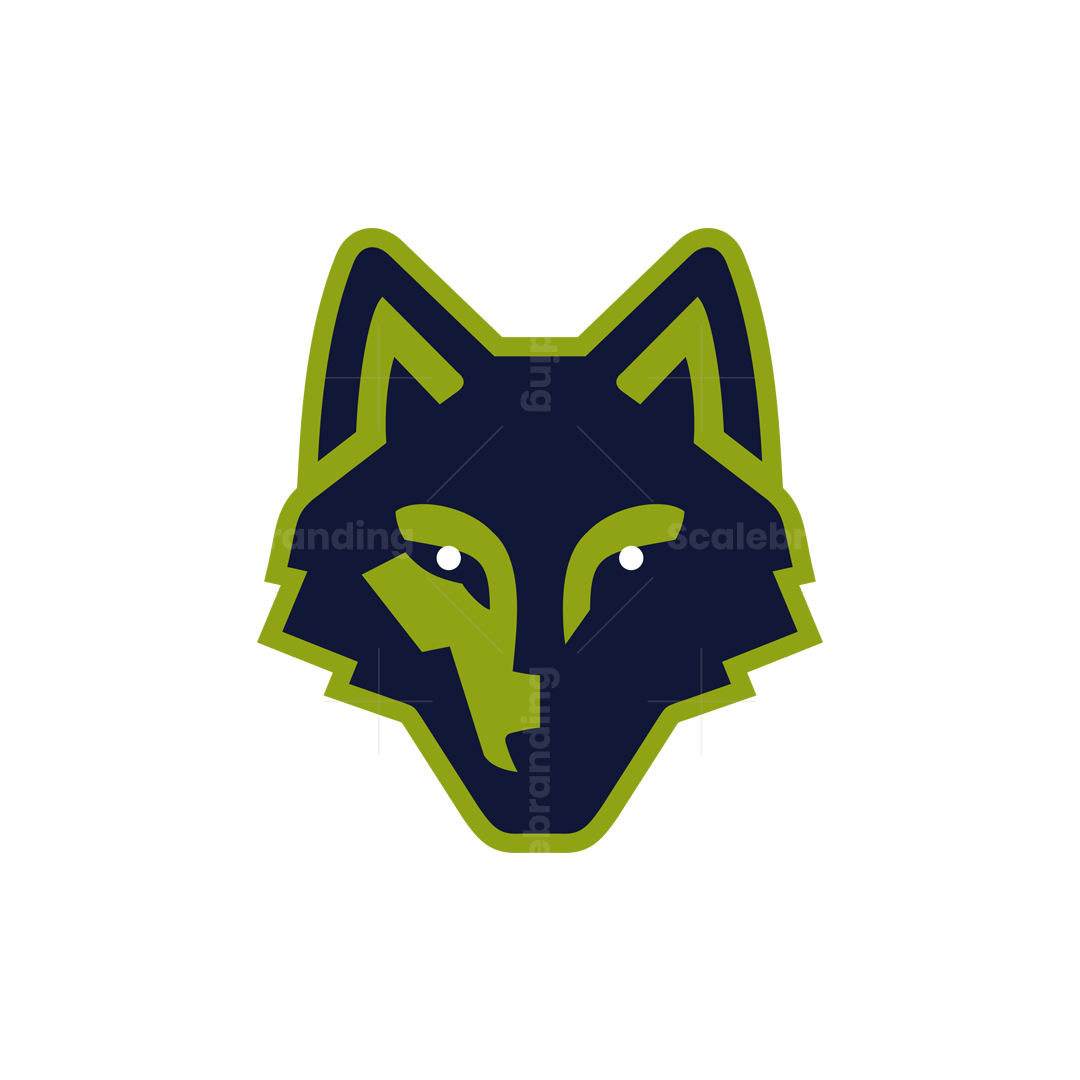 Athletic Green Wolf Head Logo | Scalebranding