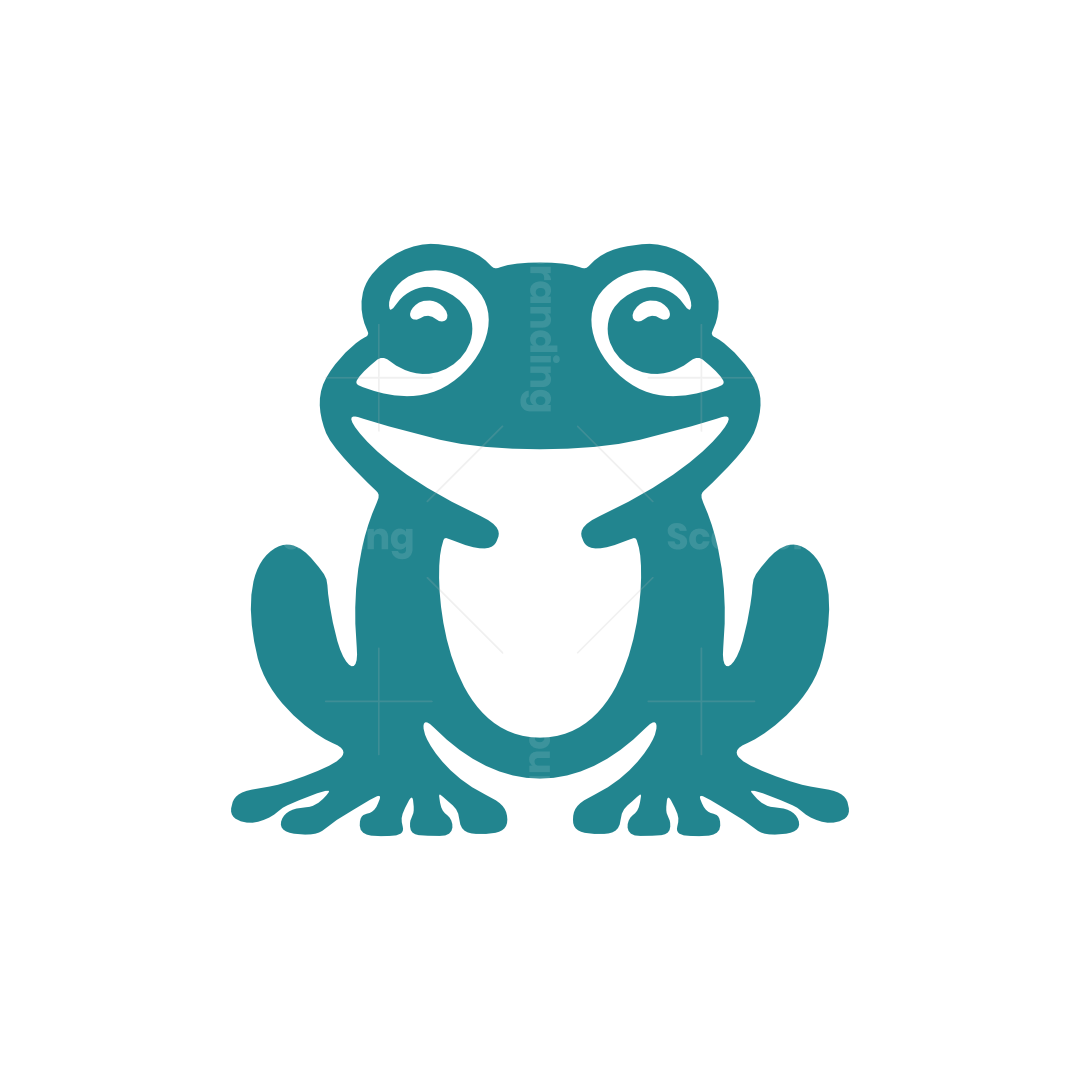 Frog Cute Simple Cartoon Logo | Scalebranding