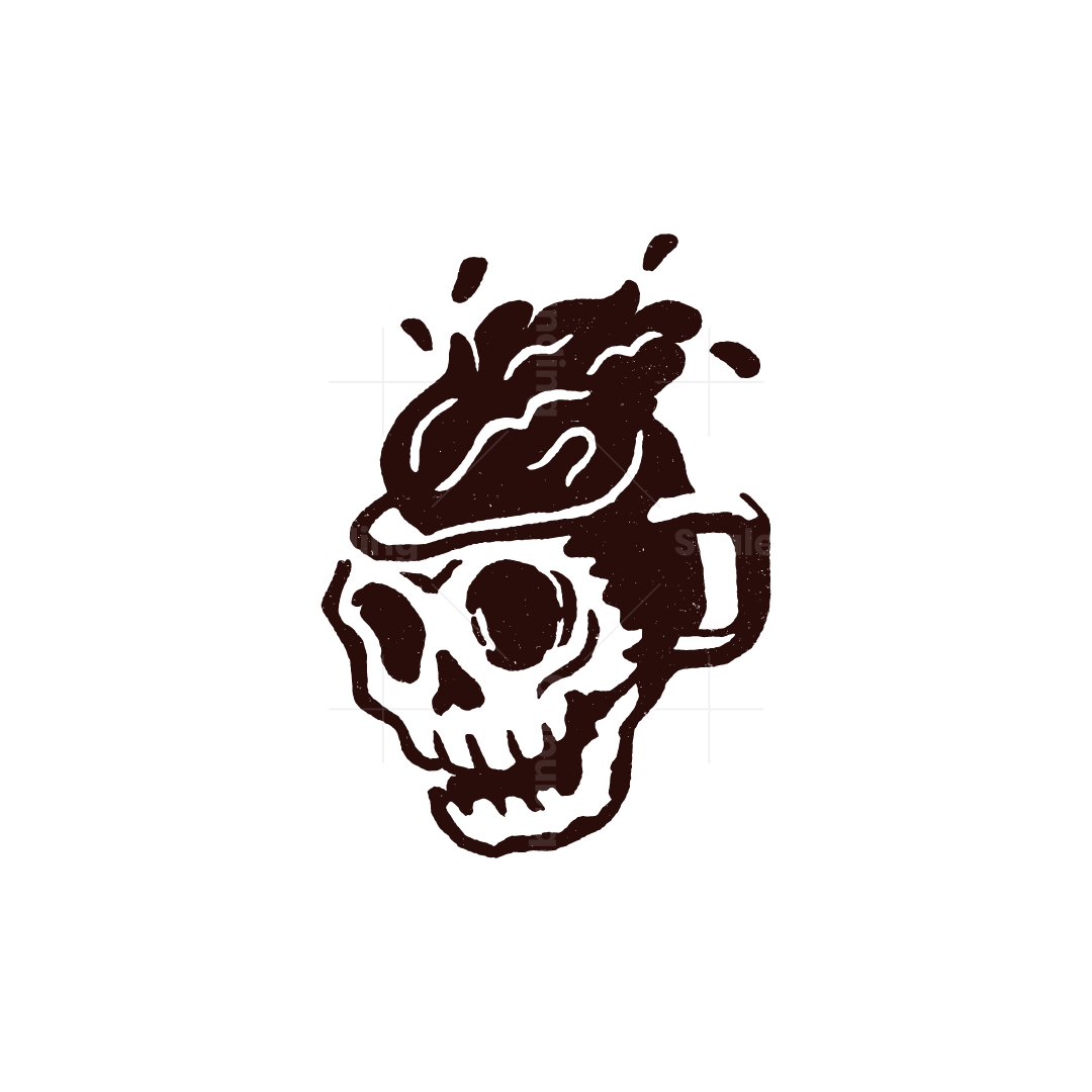 A Skull Of Coffee Logo | Scalebranding