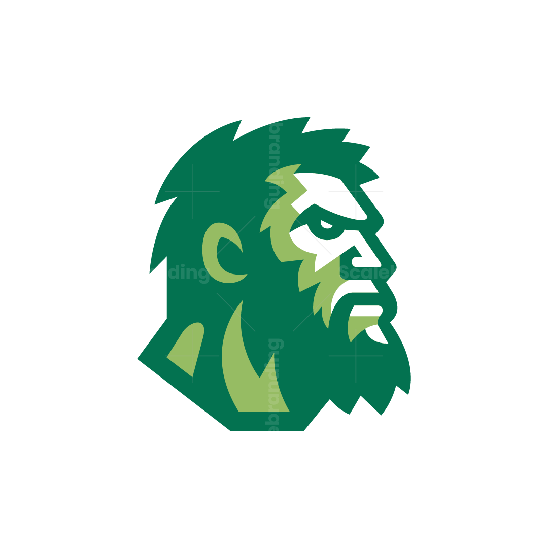 Natural Bearded Ancient Caveman Logo | Scalebranding