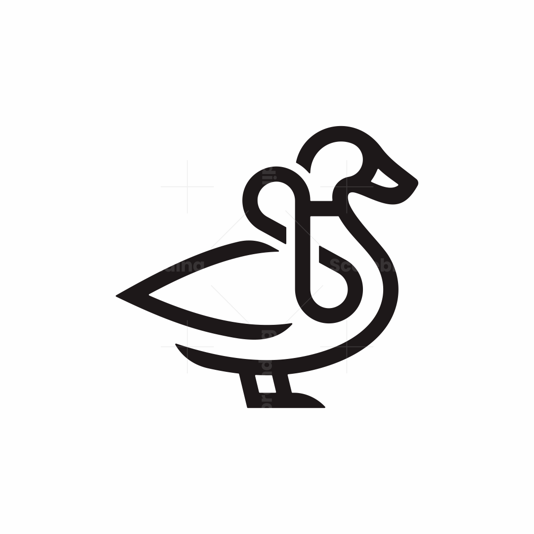 Infinity Duck Line Logo | Scalebranding