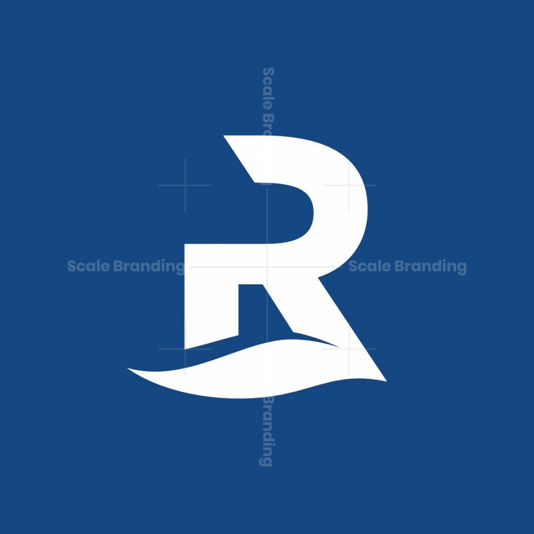 Modern Letter R Logo With A Flow | Scalebranding