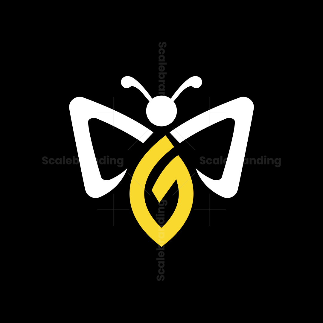 Letter G Bee Modern logo | Scalebranding