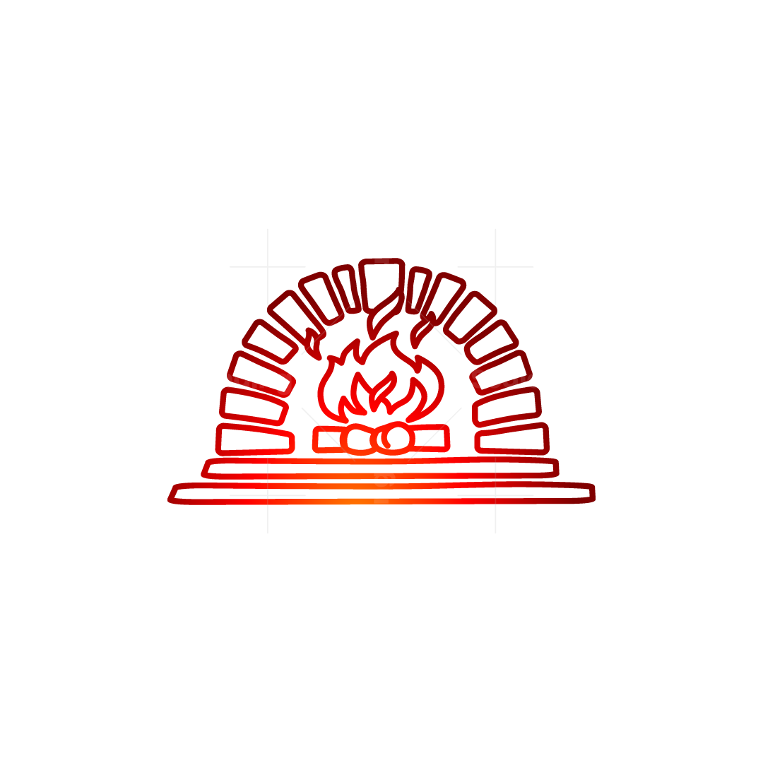 Pizza Wood Fire Restaurant logo | Scalebranding