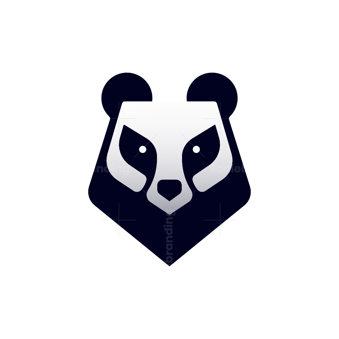 Modern Serious Panda Logo | Scalebranding