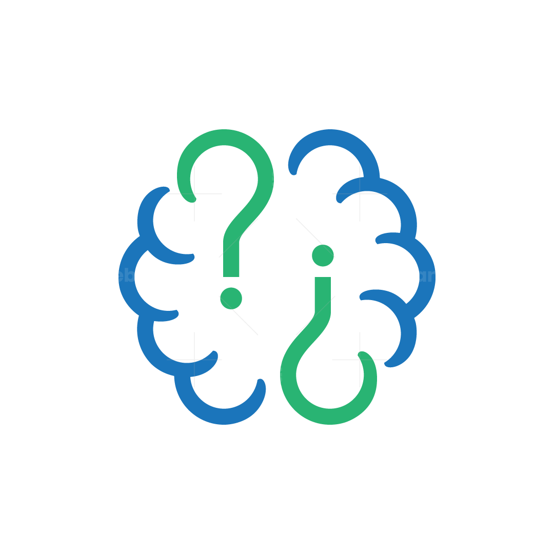Knowledge Mind Logo Question Mark Brain Logo | Scalebranding