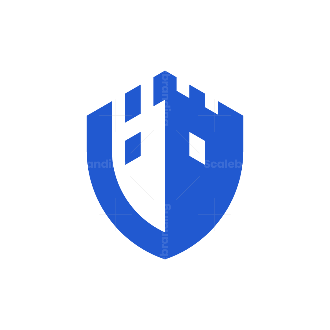 Stronghold Castle Security Shield Logo | Scalebranding