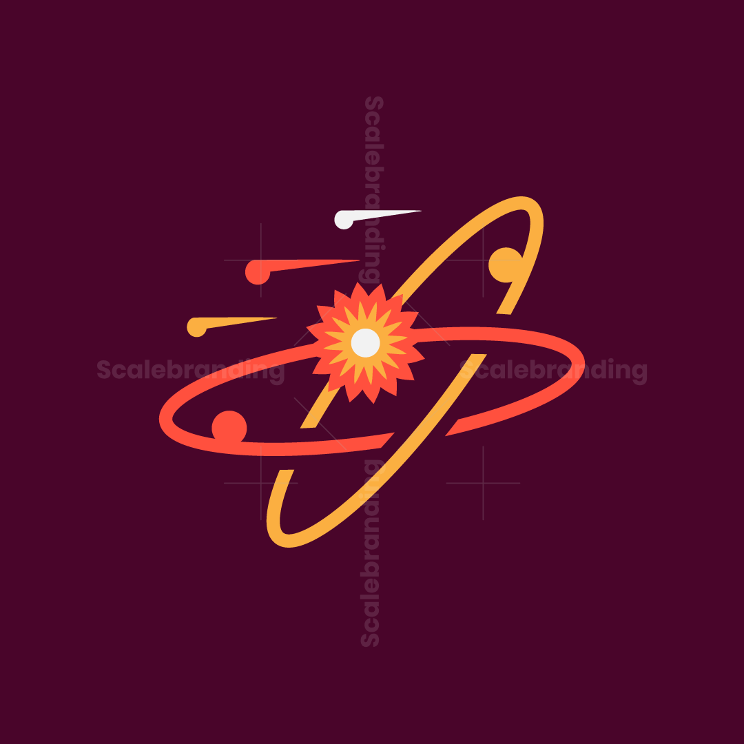 Atom Solar Energy Galaxy Logo | Scalebranding