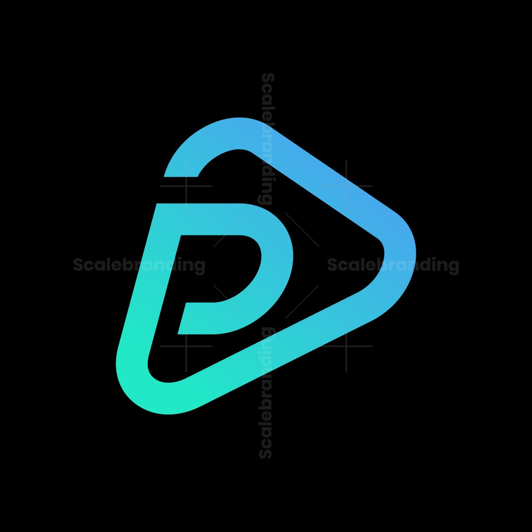 P Play Button Logo | Scalebranding