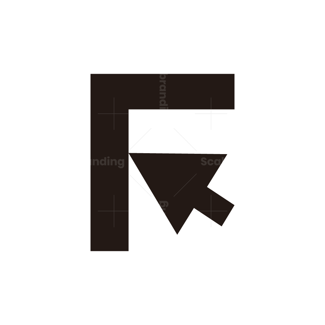 The Letter F Click Logo | Scalebranding