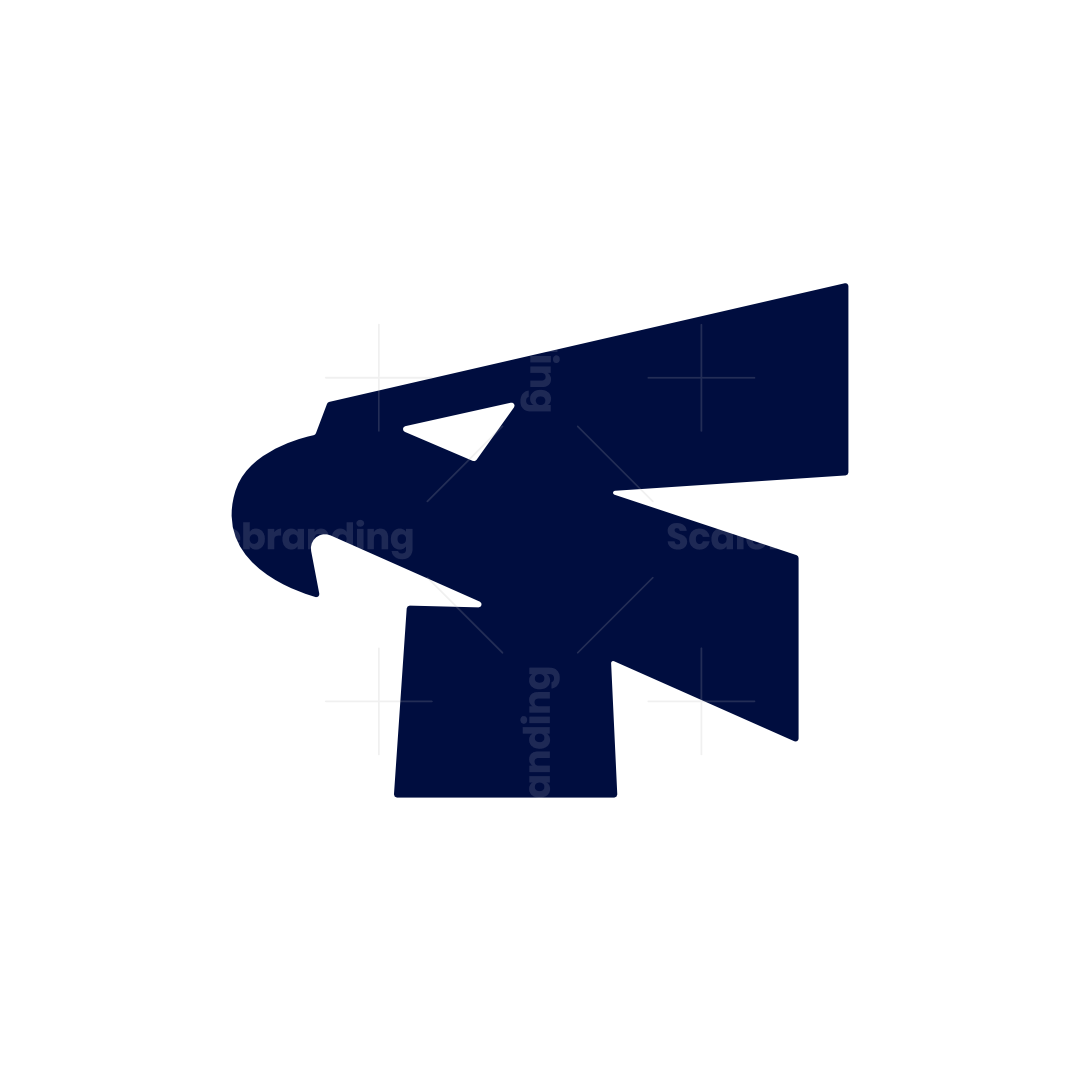 Geometric letter F falcon logo | Scalebranding