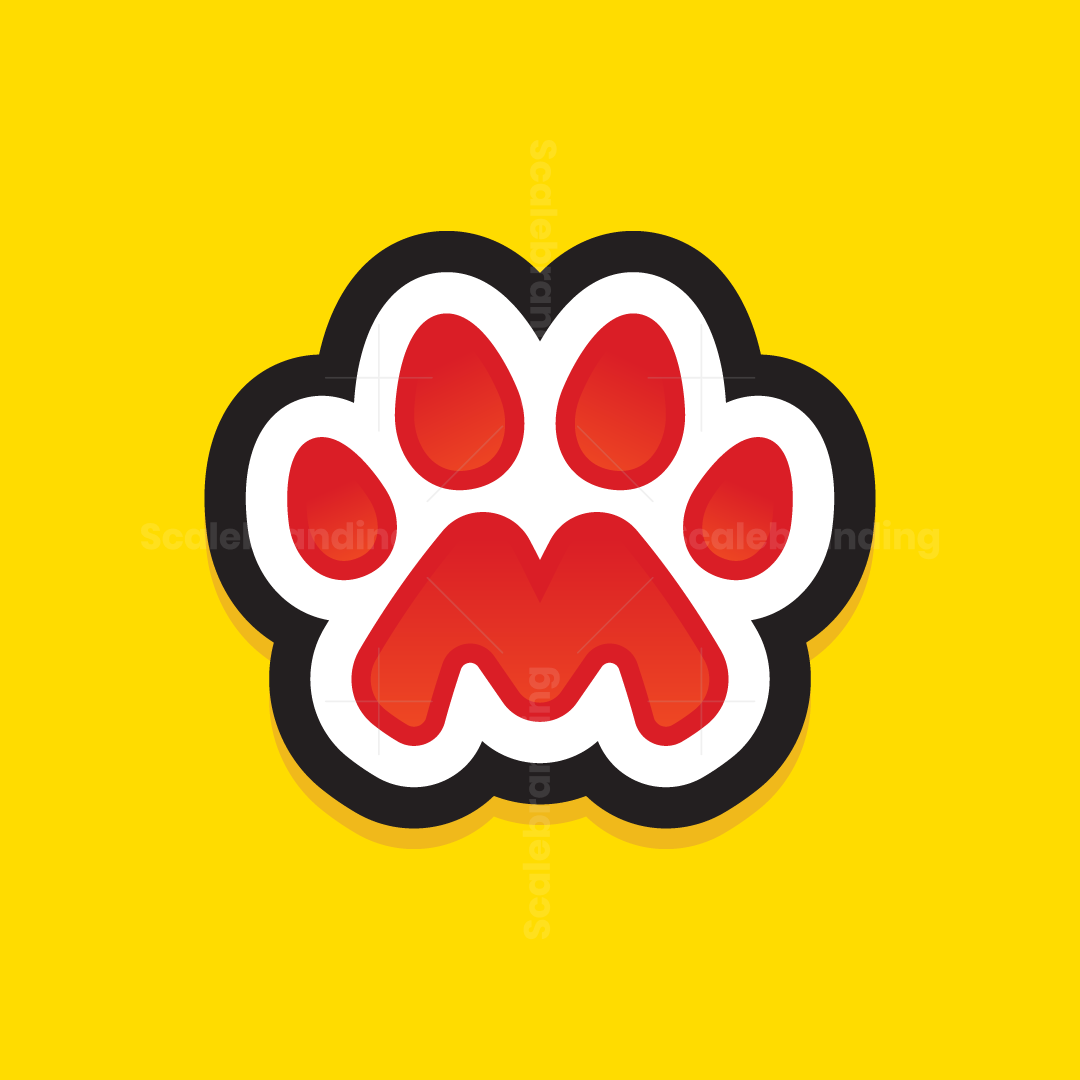 M Paw M Letter Logo | Scalebranding