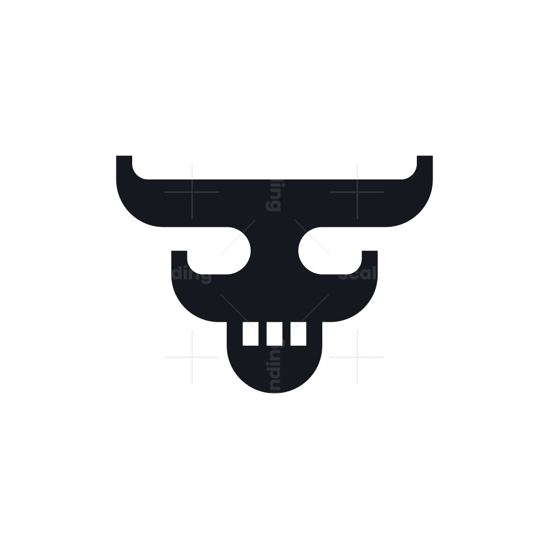 Bull Skull Golf Logo
