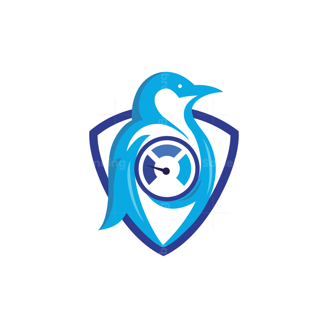 Penguin Cool Temperature Guard Logo | Scalebranding