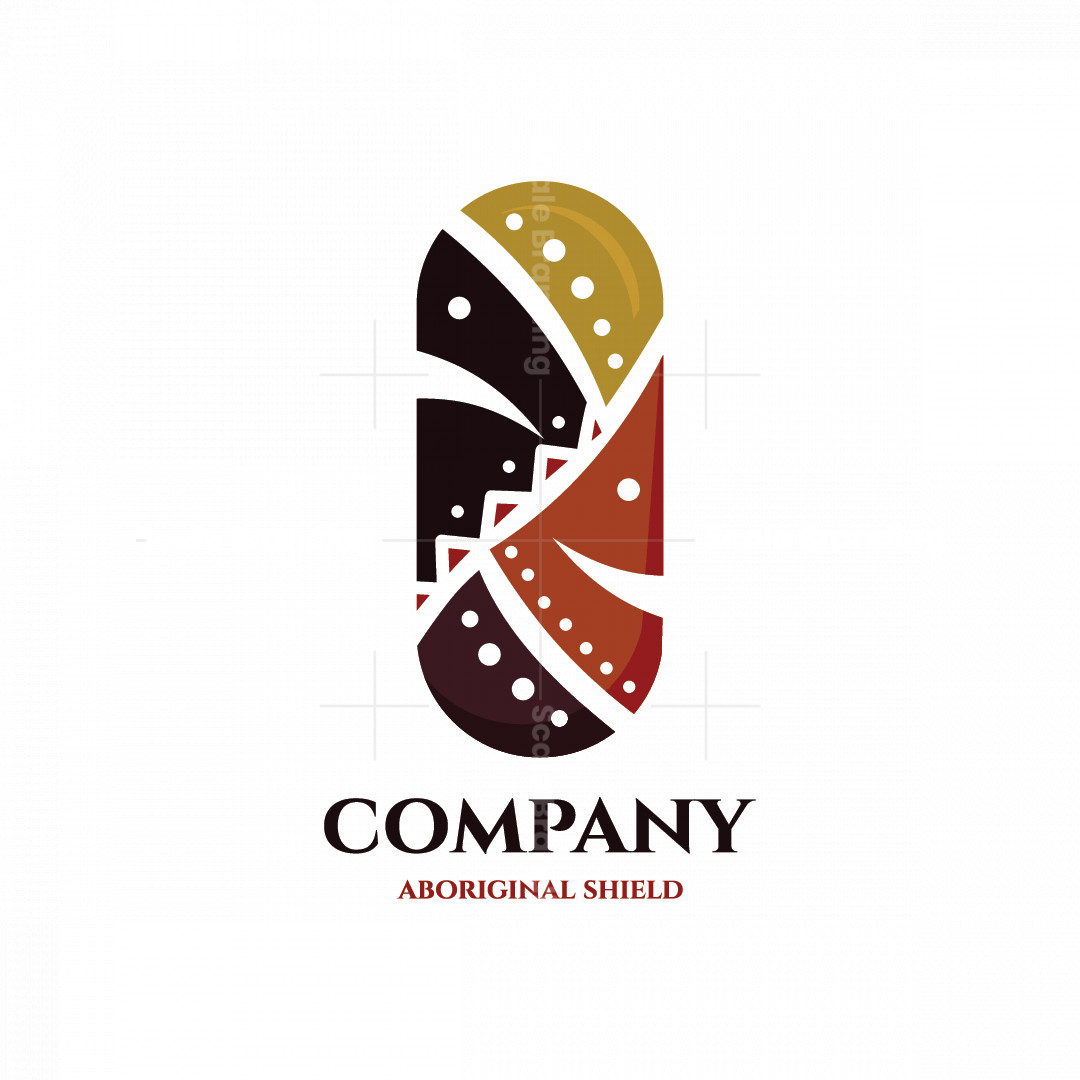 Aboriginal Shield Symbol Logo | Scalebranding