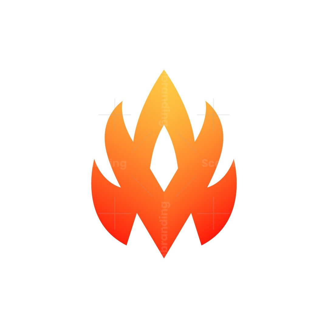 Abstract A Or Av Fire Logo | Scalebranding