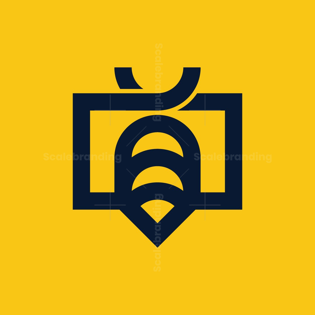 Abstract Bee Chat Logo | Scalebranding