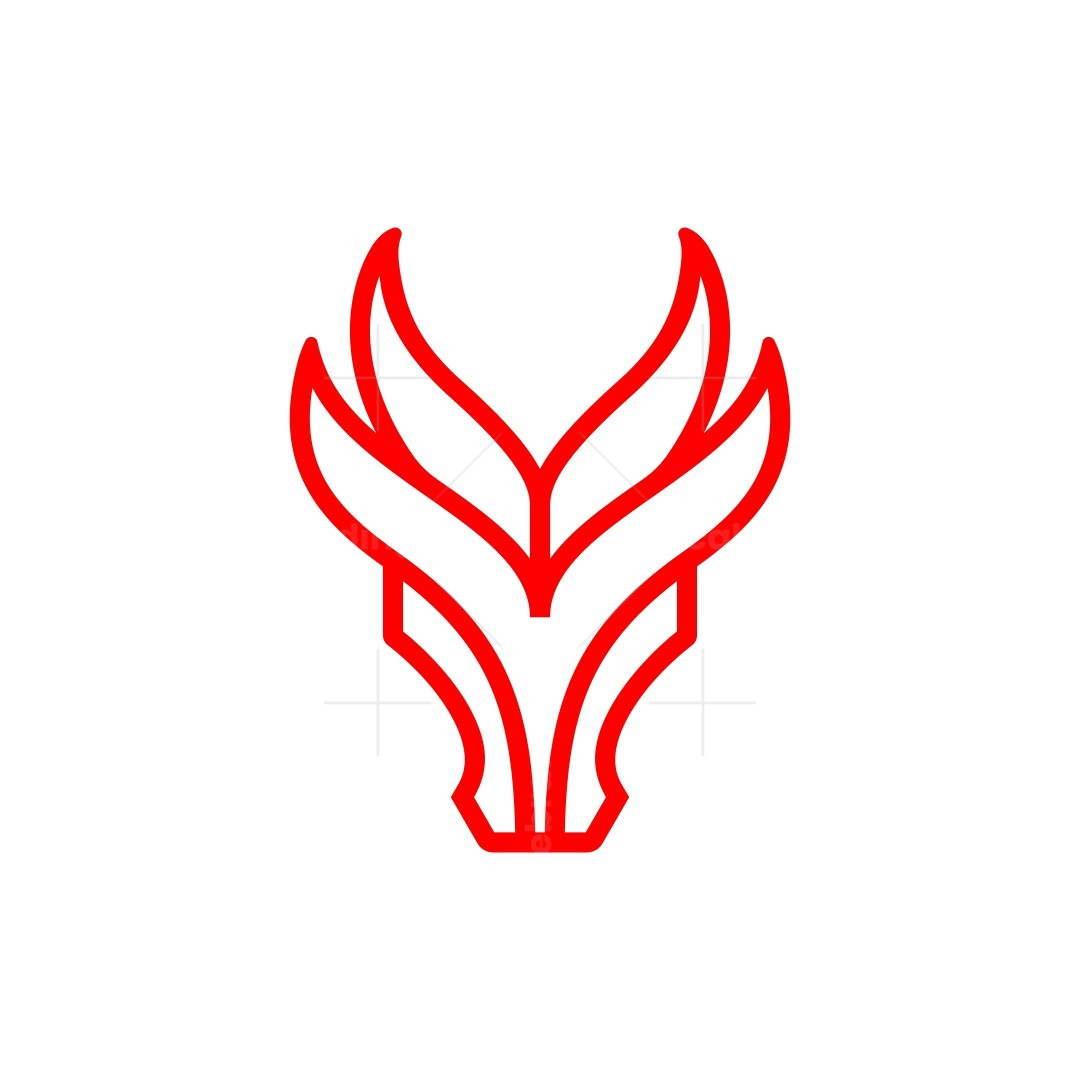 Abstract Dragon Head Logo | Scalebranding