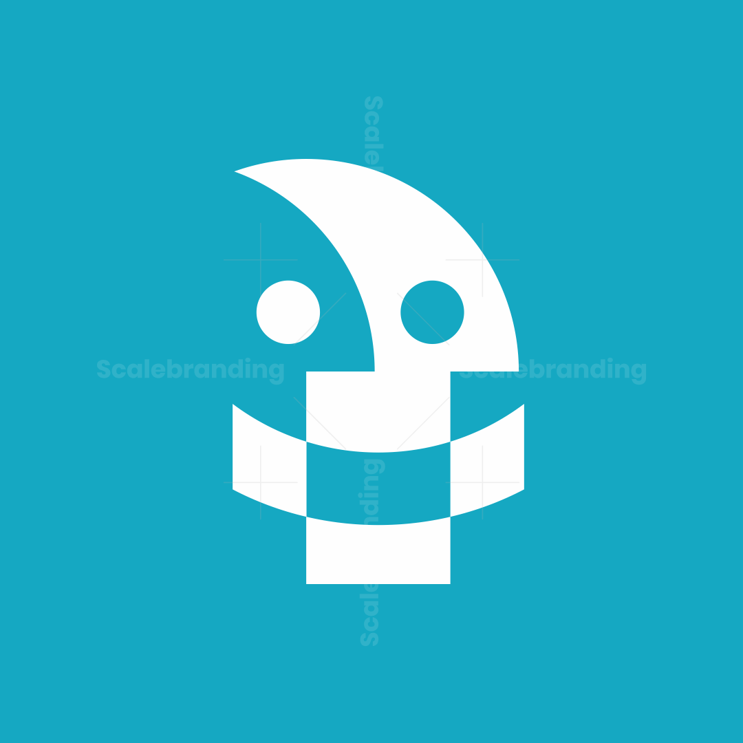 Abstract Face Or Profiles Minimalist Logo | Scalebranding