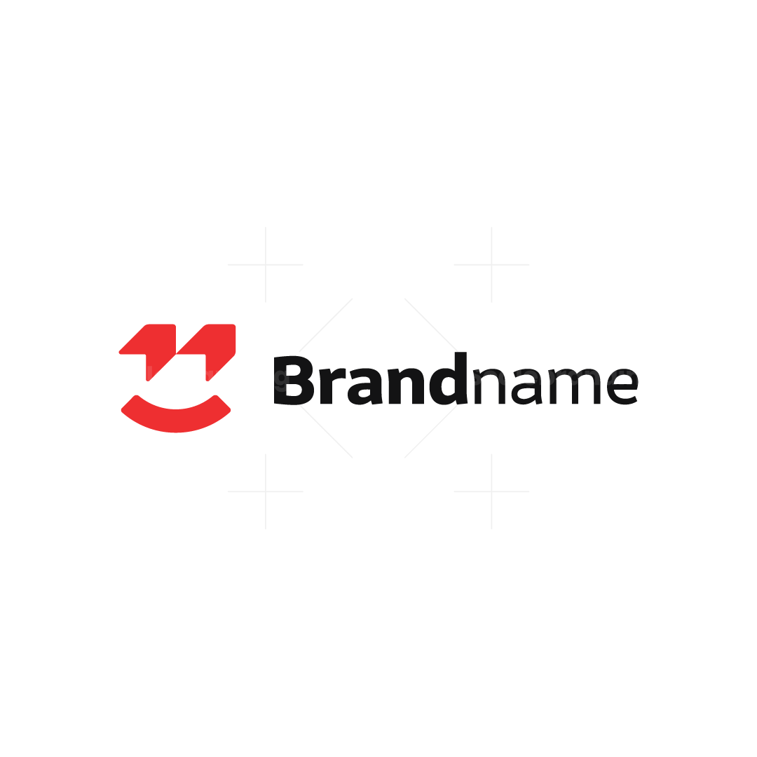 Abstract Happy Face Arrow Logo | Scalebranding